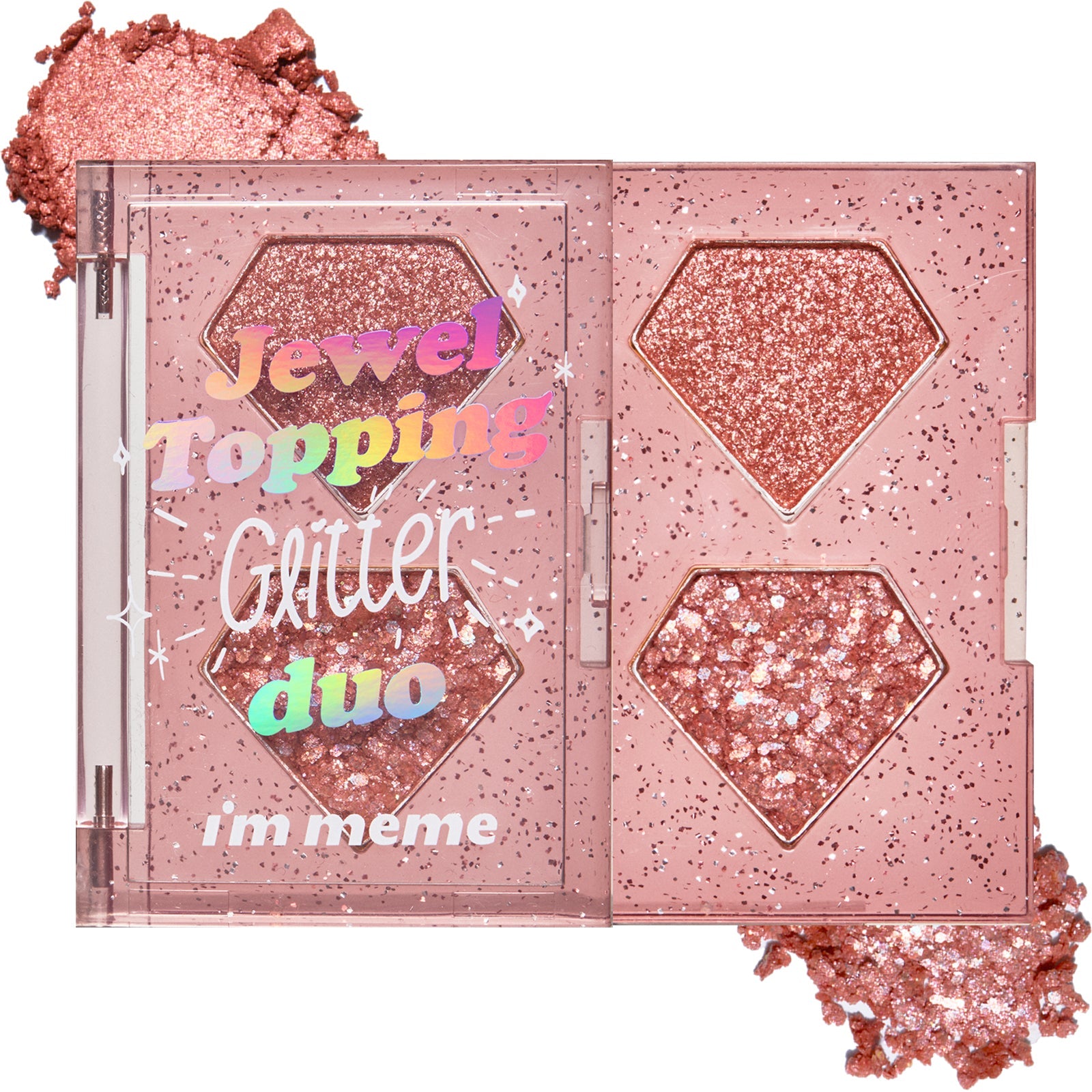I’M MEME Jewel Topping Glitter Duo 01 Rose Jewel – Glowy Skin Albania