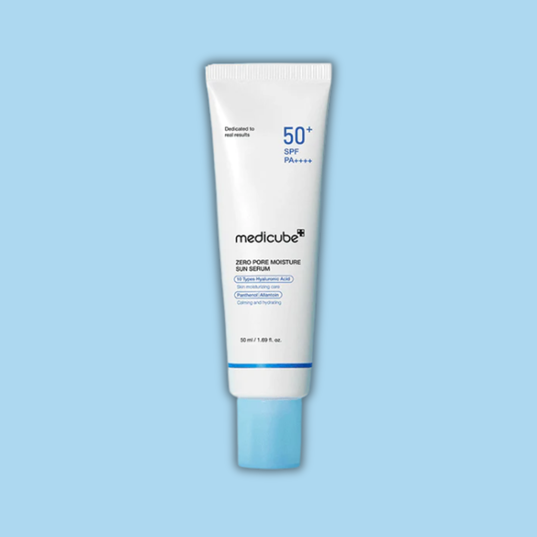 Medicube Zero Pore Moisture Sun Serum SPF50+ PA++++ – Glowy Skin Albania