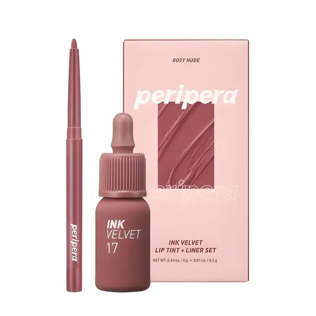 Peripera Ink Velvet + Lip Liner Set – Glowy Skin Albania