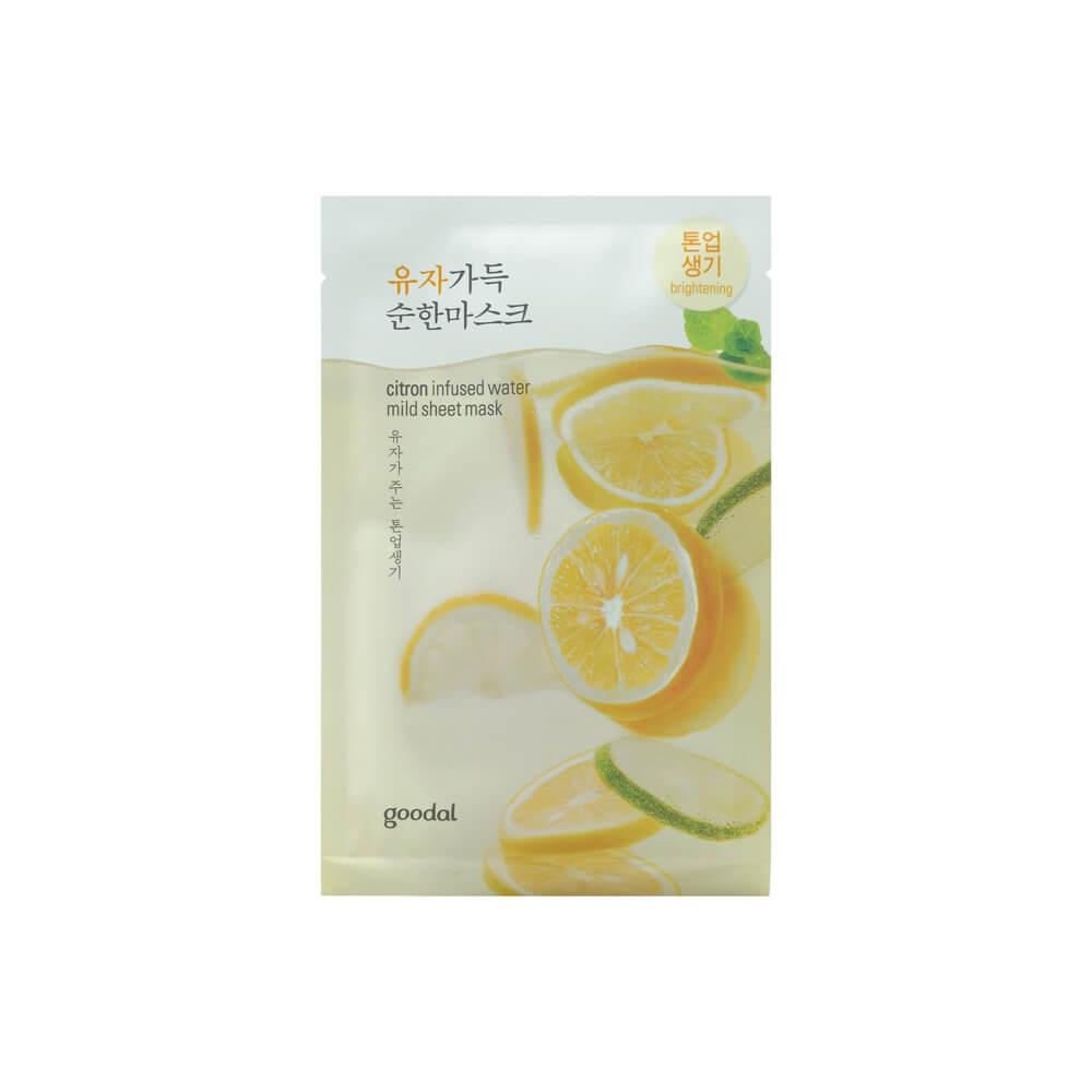 Goodal yuja infused water mild sheet mask – Glowy Skin Albania